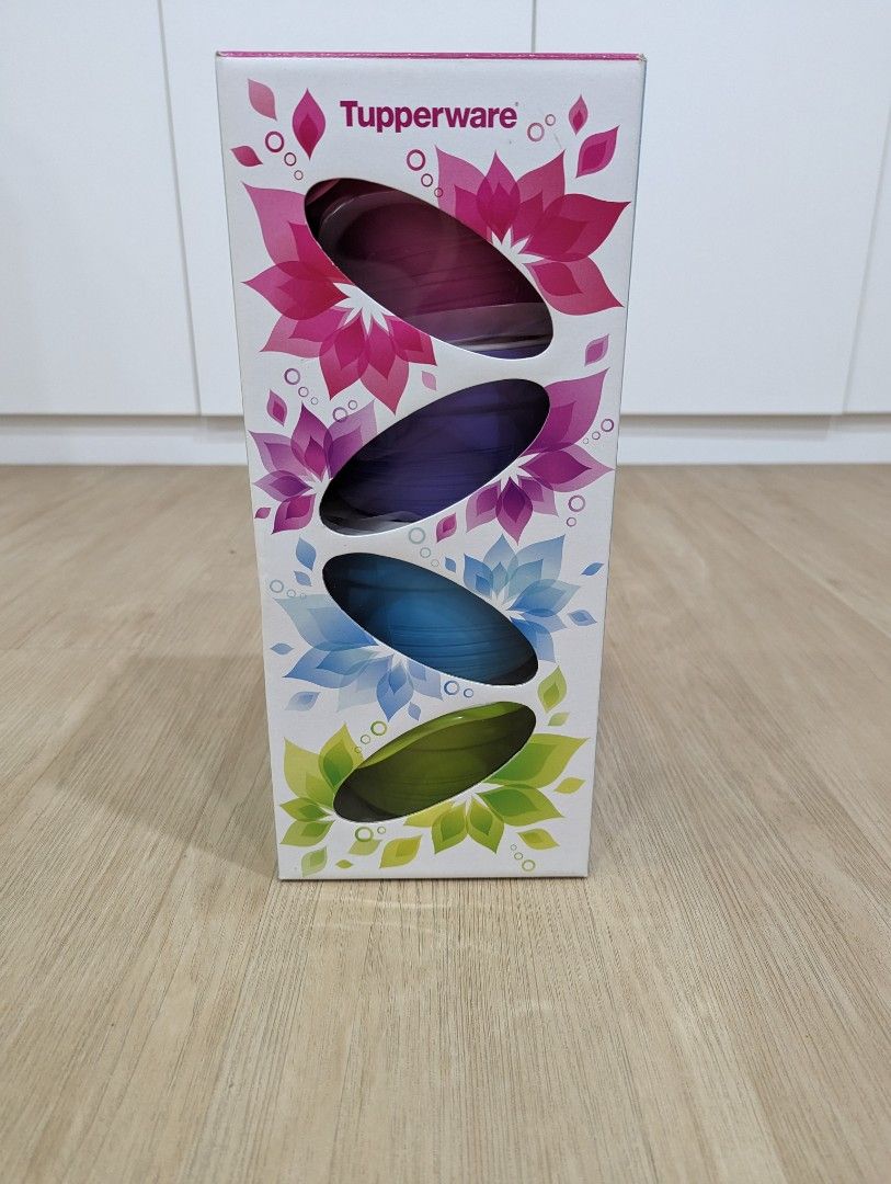 [BNIB] Tupperware Pretty Pastel with Gift Box, Furniture & Home Living ...