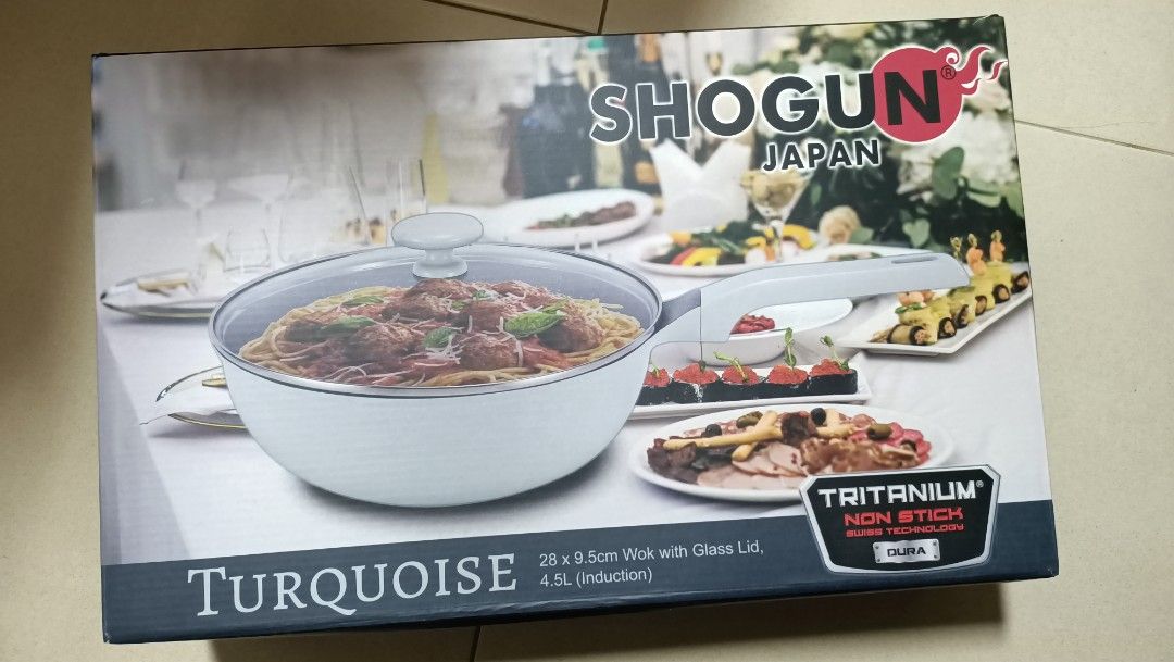 [BRAND NEW] Shogun Tritaniun Wok, Furniture & Home Living, Kitchenware ...