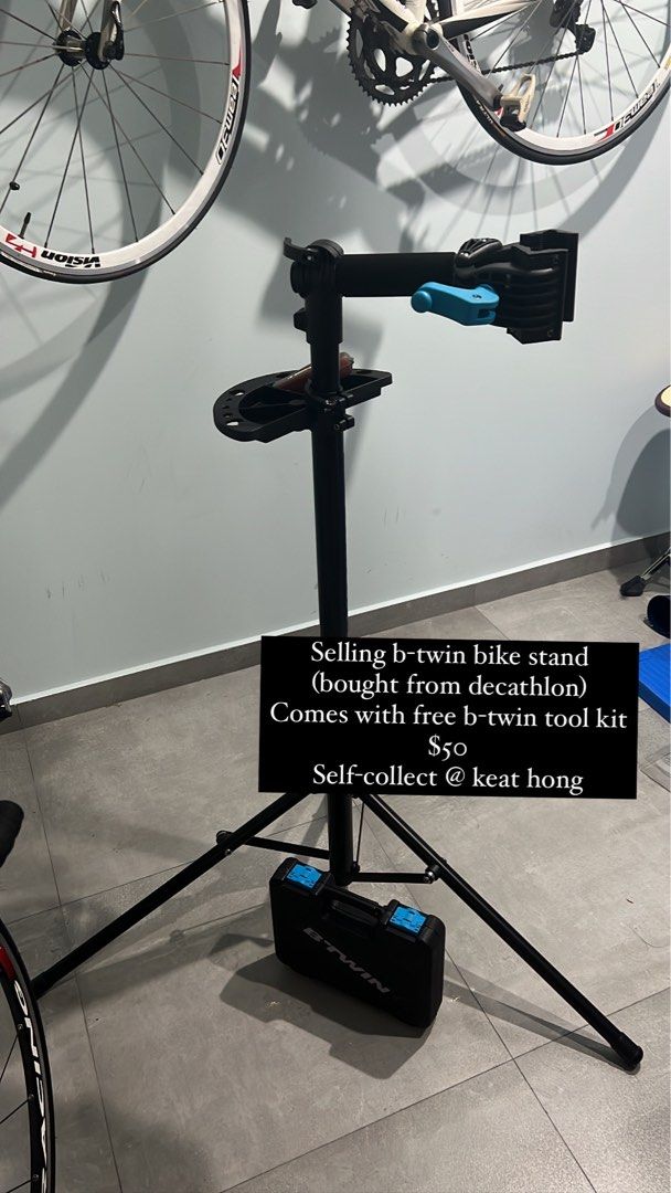 B-twin bike stand + toolkit, Sports Equipment, Bicycles & Parts, Parts ...