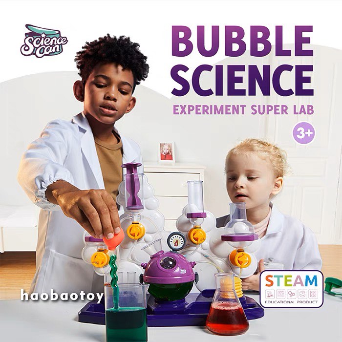 Bubble science experiment super lab can do 100 experiments STEAM ...
