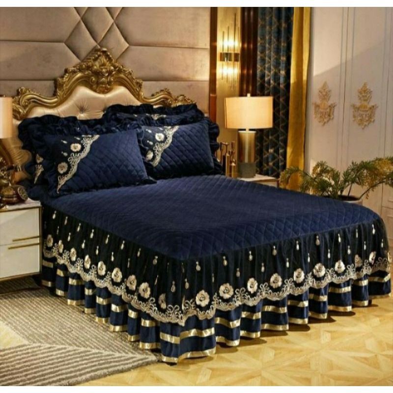 Cadar Kawin Queen Cadar Pengantin Cadar Kawen Bedsheet Cadar Ropol Baru ...