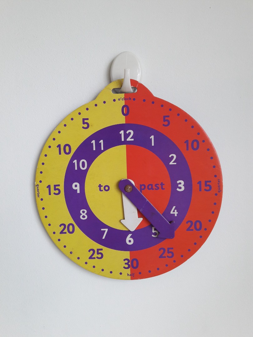 Free with Purchase: Cardboard Clock, Hobbies & Toys, Toys & Games on ...