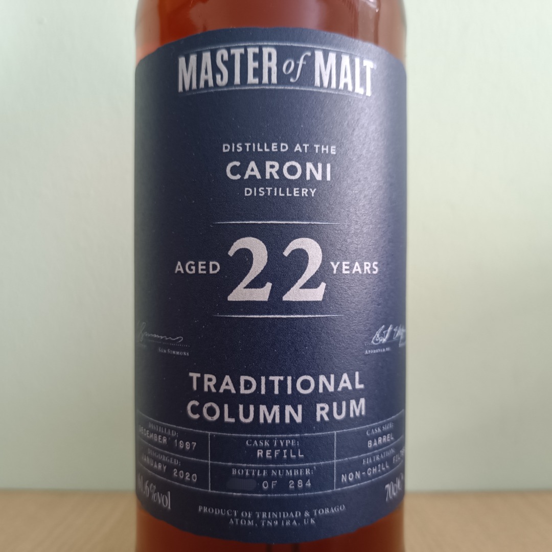 Caroni 1997 22 year Master of Malt Rum, Food & Drinks, Alcoholic ...