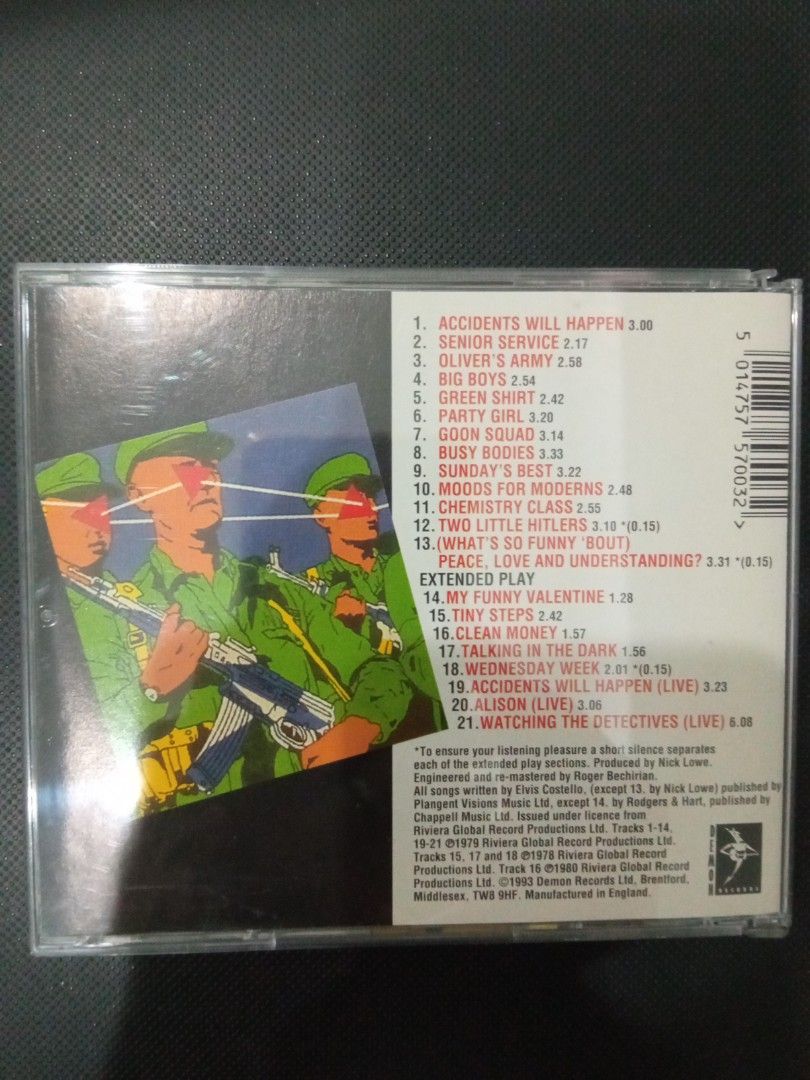 CD Elvis Costello - Armed forces (extended play), Hobbies & Toys, Music ...