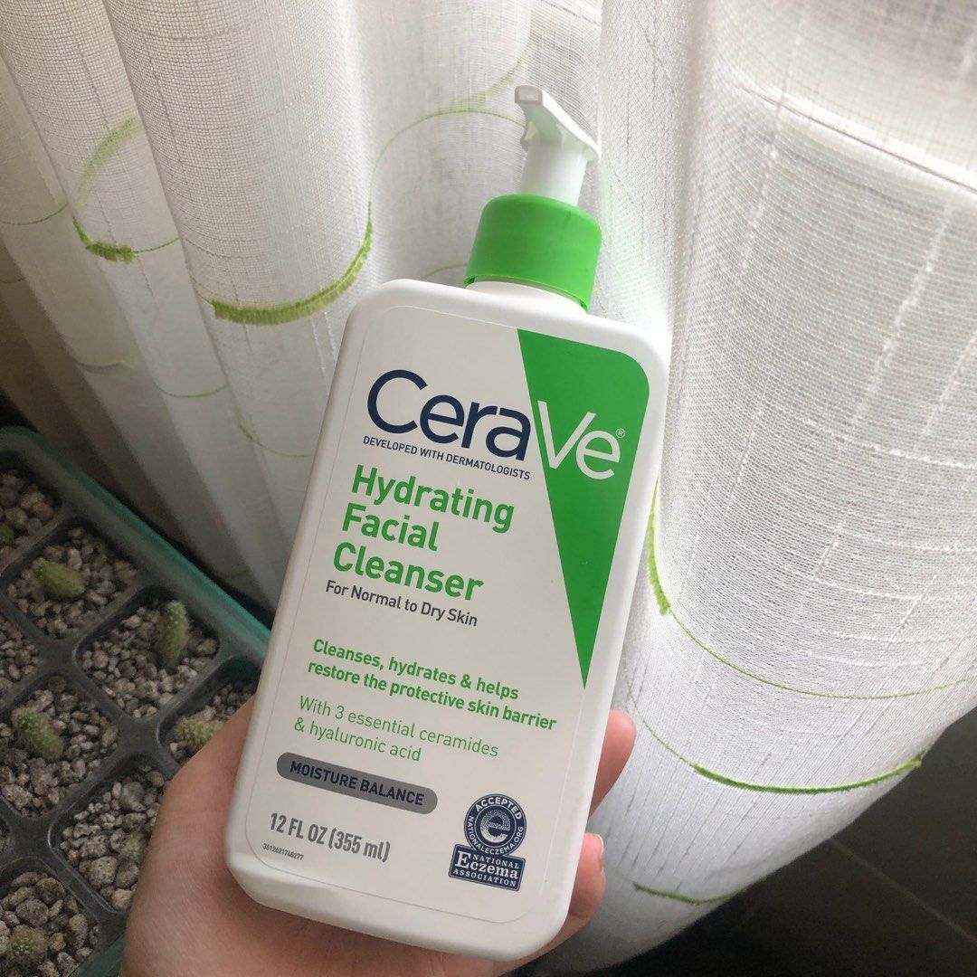 CeraVe Hydrating Facial Cleanser 355ml, Beauty & Personal Care, Face ...