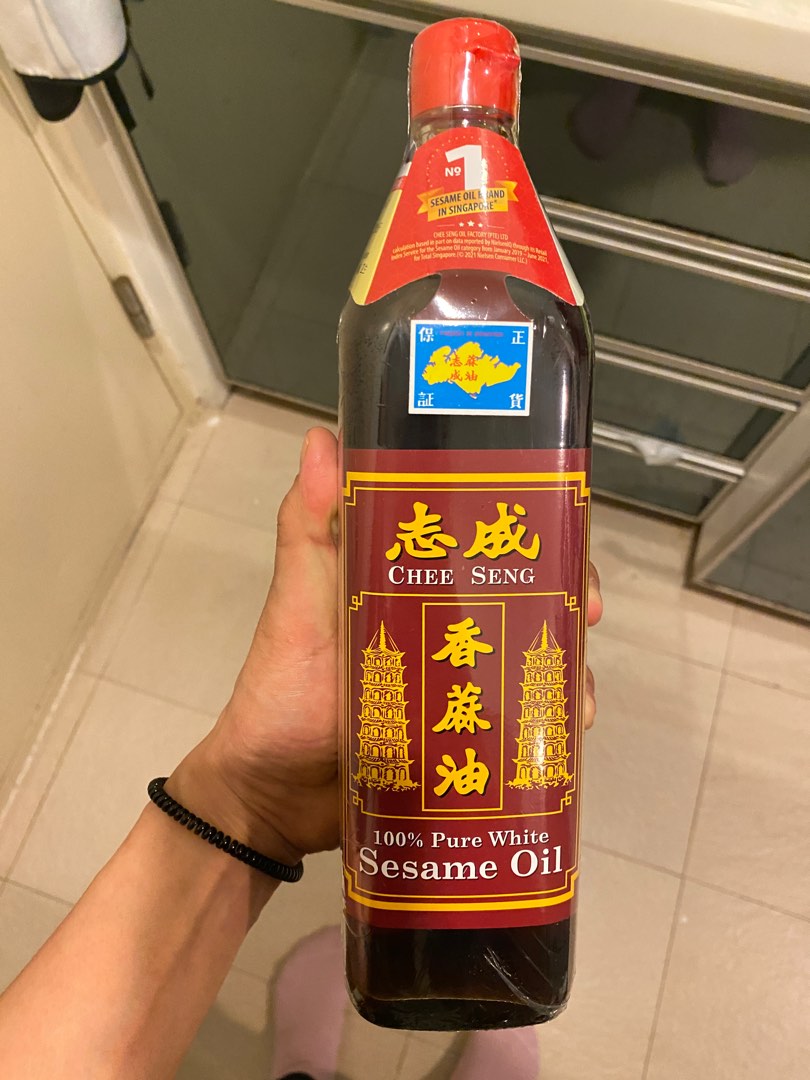 Chee Seng 100% Pure White Sesame Oil 750Ml (Halal), Food & Drinks ...
