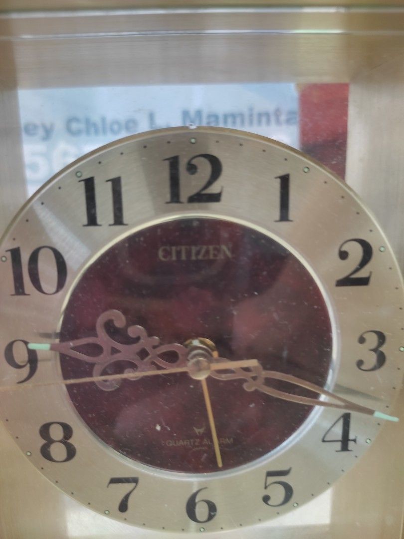 CITIZEN desk clock, Furniture & Home Living, Home Decor, Clocks on ...