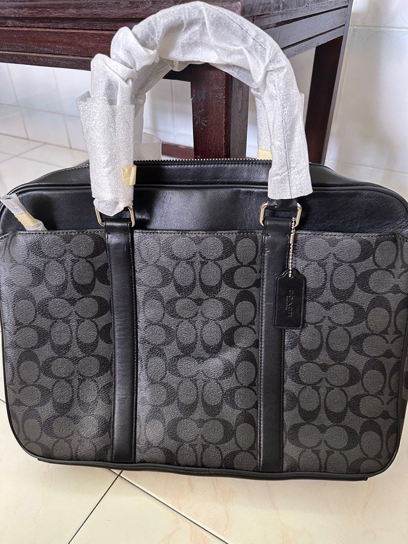 Coach Laptop bag, Luxury, Bags & Wallets on Carousell