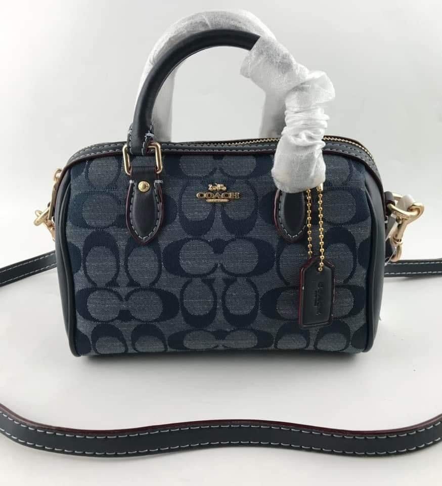 Coach Micro Rowan Denim Monogram on Carousell