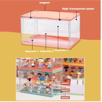 Collapsible Blind Box Toy Display Box Acrylic Display Case Collections ...