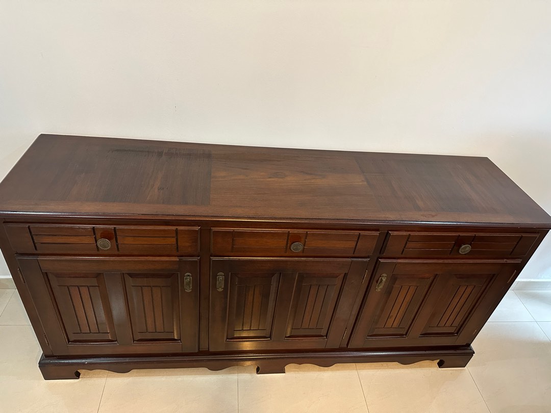 Colonial Style Wooden Buffet Table, Furniture & Home Living, Furniture ...