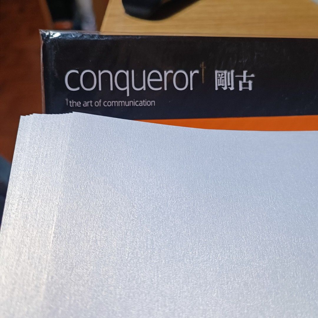 Conqueror Paper for Laser & Inkjet Ice Gold 120GSM 高級珍珠紙, 興趣及遊戲, 手作＆自家 ...