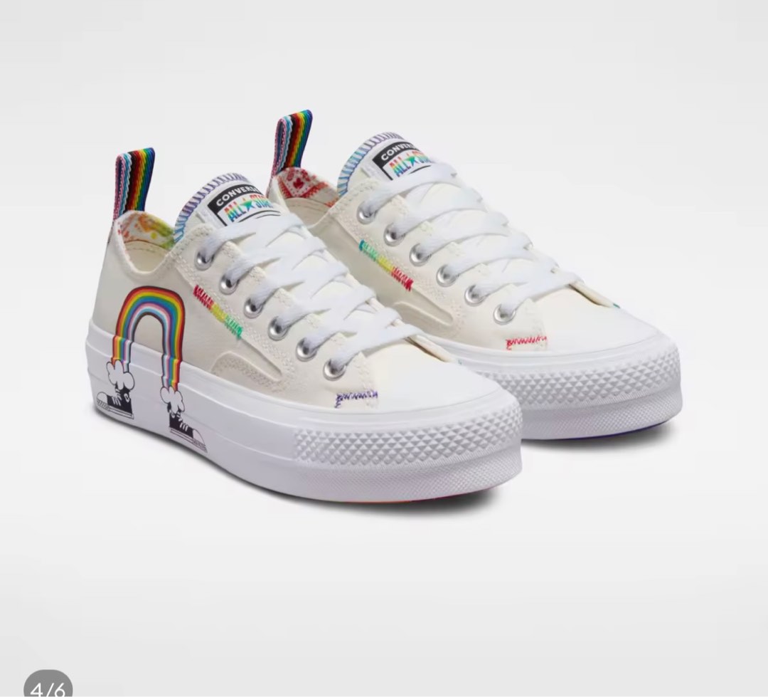 Converse unisex chuck taylor all star lift rainbow print - pride, Women ...