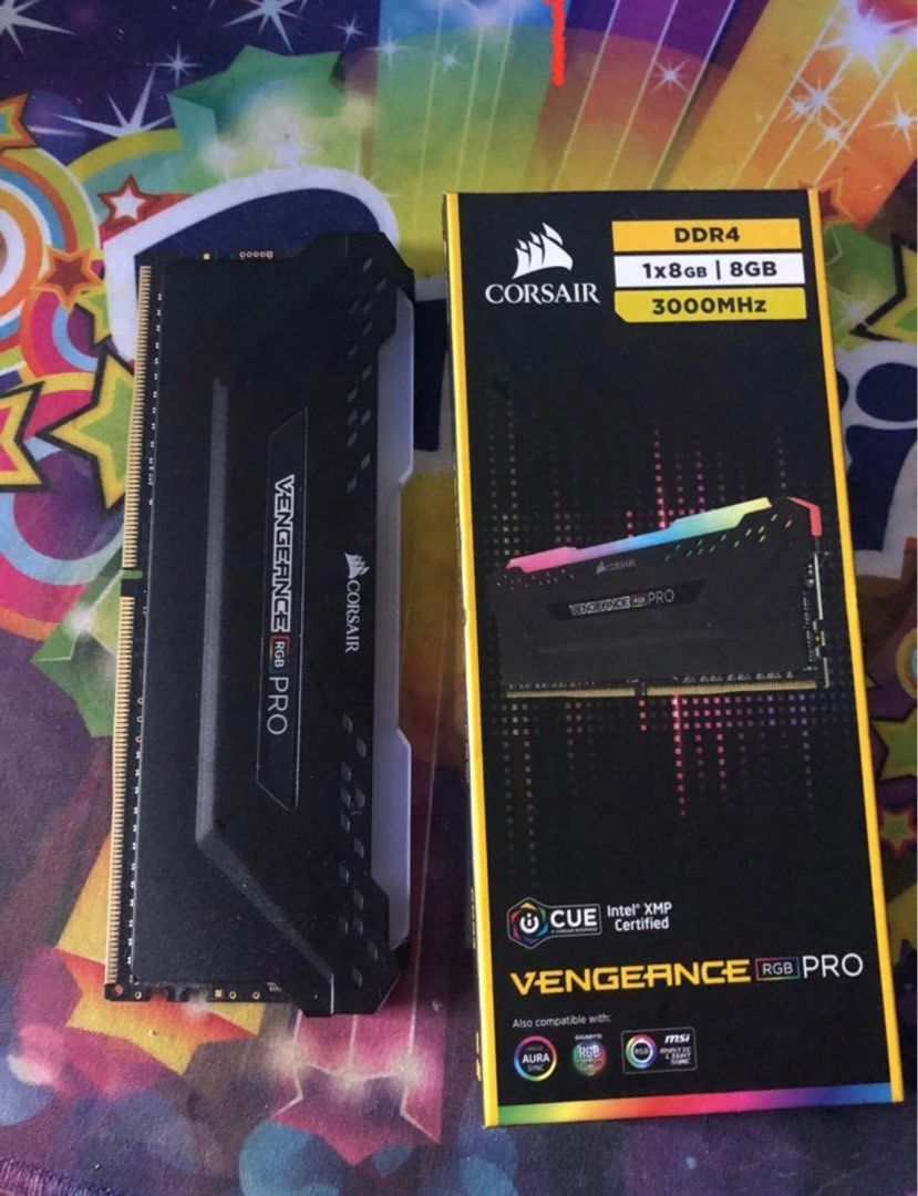 Corsair Vengeance Pro RGB DDR4 8GB 3000Mhz Single Kit, Computers & Tech ...
