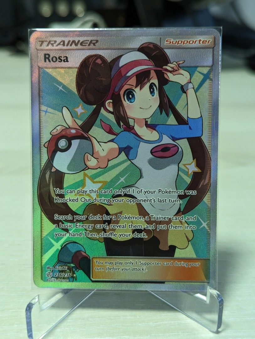 Cosmic Eclipse Rosa Full Art Trainer Card, Hobbies & Toys, Toys & Games ...