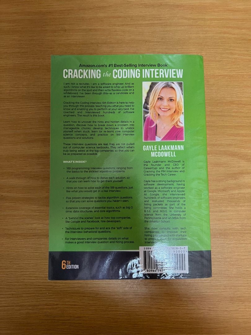 Cracking the Coding Interview (6th edition), Hobbies & Toys, Books ... Cracking the Coding Interview (6th edition), Hobbies & Toys, Books ...
