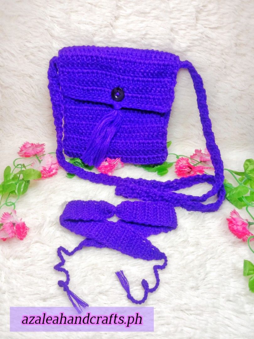Crocheted Mini Sling Bag On Carousell