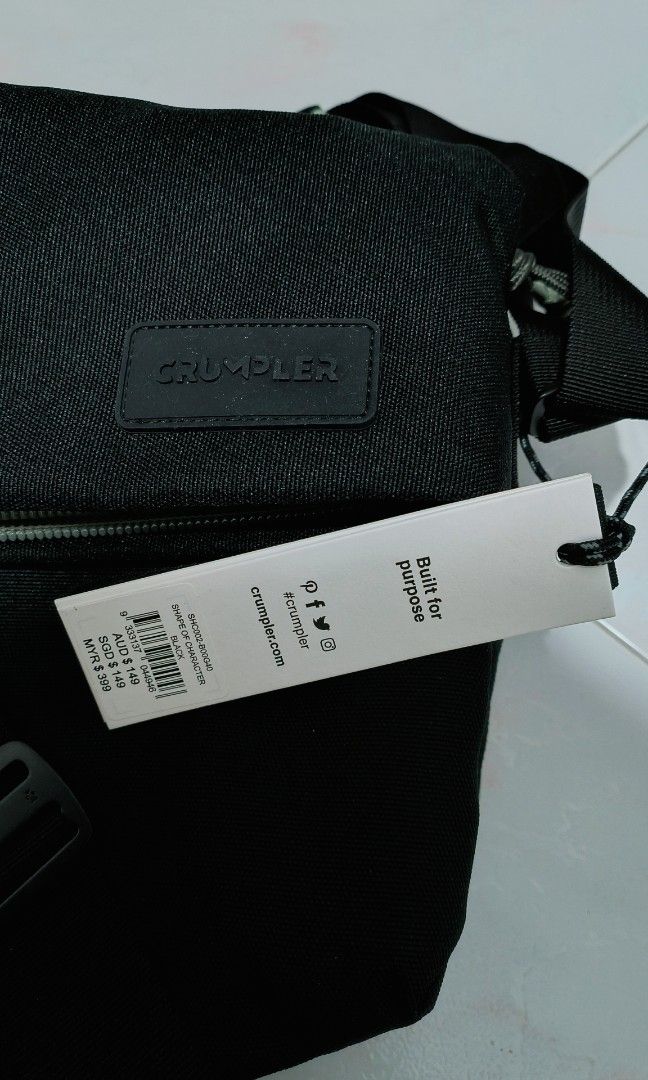 Crumpler Shape of Character Messenger Work Travel Bag Black, Men's ...