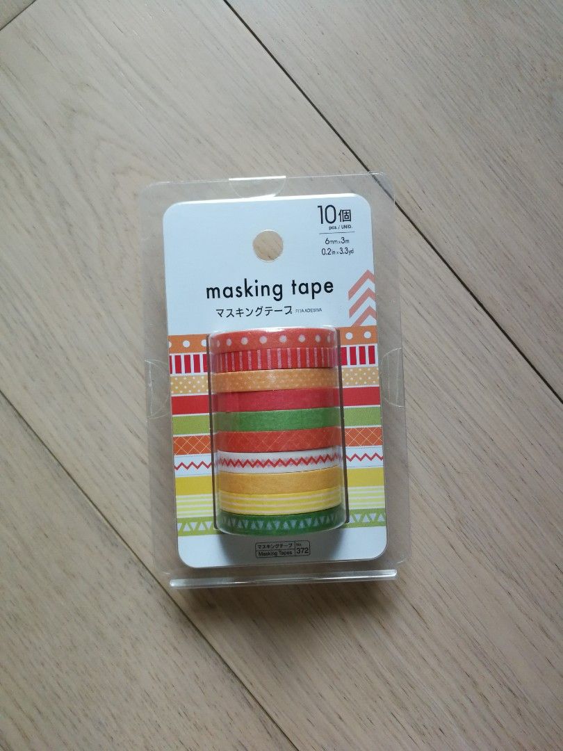 Daiso Masking Tape Set 紙膠帶, 興趣及遊戲, 手作＆自家設計, 工藝用品及工具 - Carousell