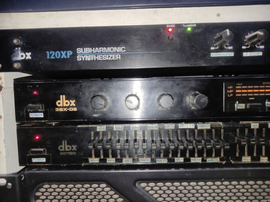 DBX SUBHARMONIC SYNTHESIZER, DBX 3BX-DS DYNAMIC RANGE CONTROLLER AND ...