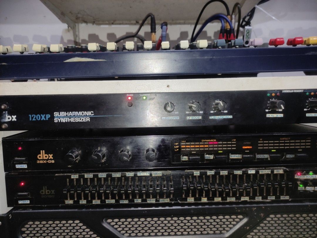 DBX SUBHARMONIC SYNTHESIZER, DBX 3BX-DS DYNAMIC RANGE CONTROLLER AND ...