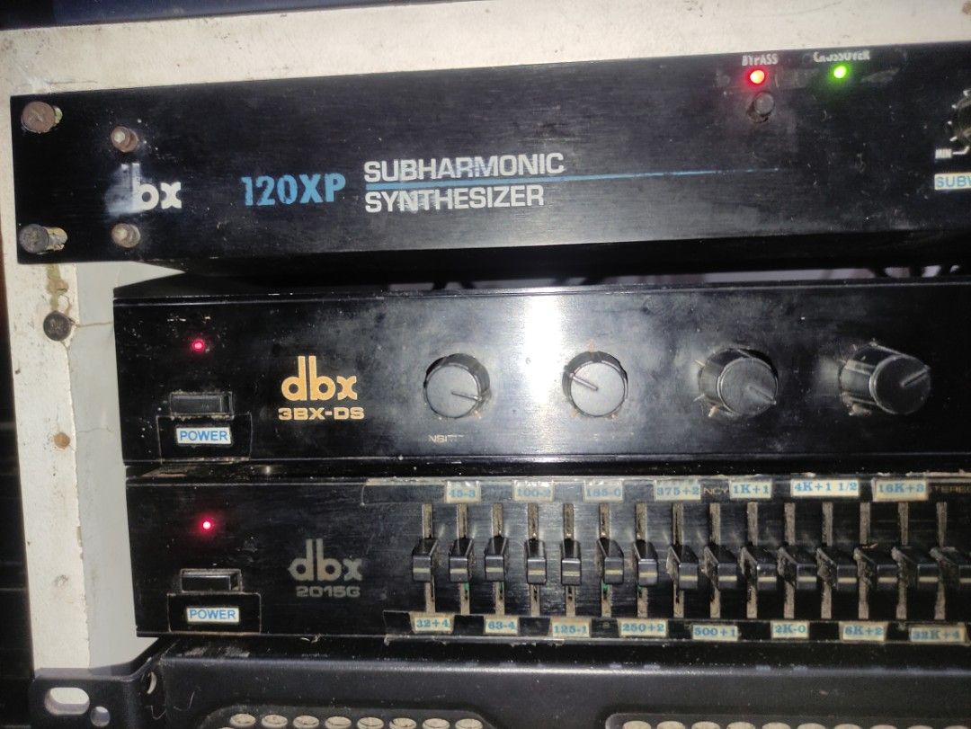 DBX SUBHARMONIC SYNTHESIZER, DBX 3BX-DS DYNAMIC RANGE CONTROLLER AND ...