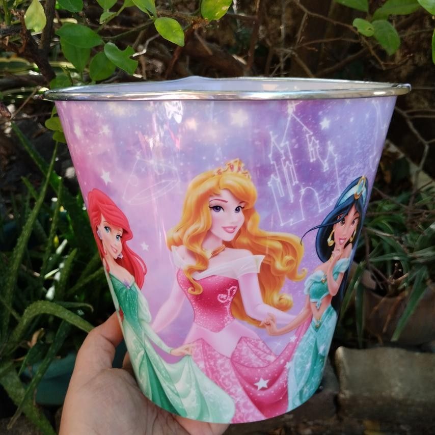 DISNEY Princess Trash Can Bucket, Hobbies & Toys, Toys & Games on Carousell
