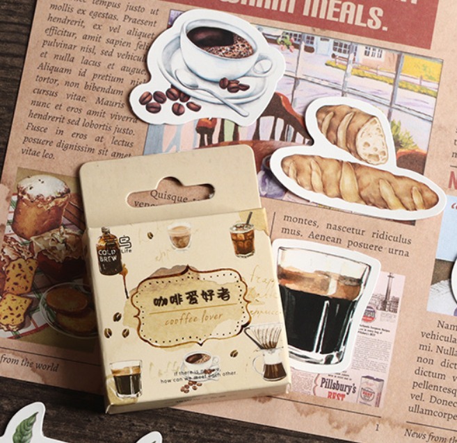 DIYDiary Journal Materials Stickers Coffee Lover, Hobbies & Toys ...