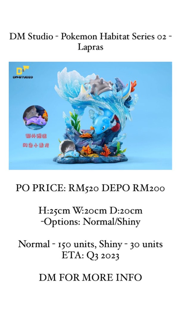 DM Studio - Pokemon Habitat Series 02 - Lapras, Hobbies & Toys, Toys ...