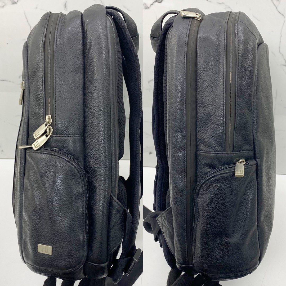 DUNHILL BLACK LEATHER BACKPACK 237004984 }, Men's Fashion, Bags ...