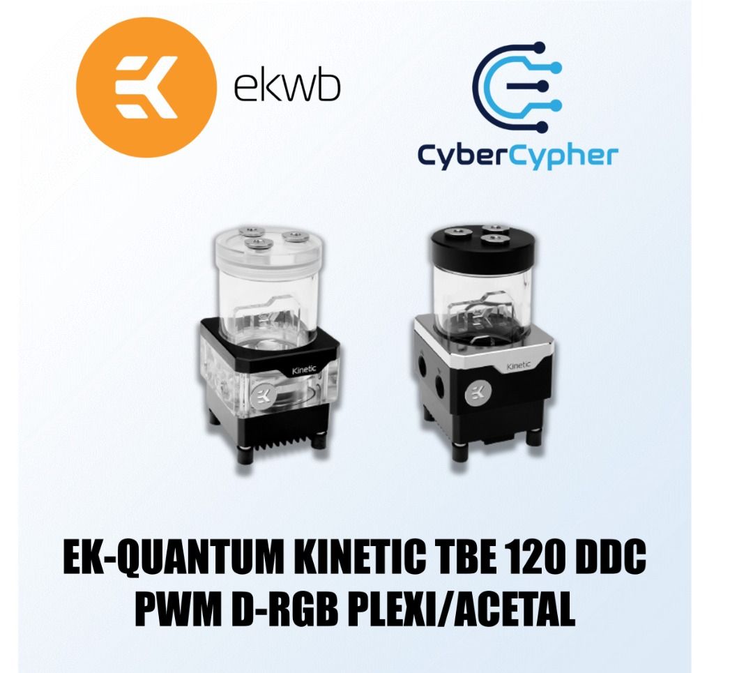 EK-Quantum KINETIC TBE 120 DDC PWM D-RGB PLEXI/ACETAL, Computers & Tech ...