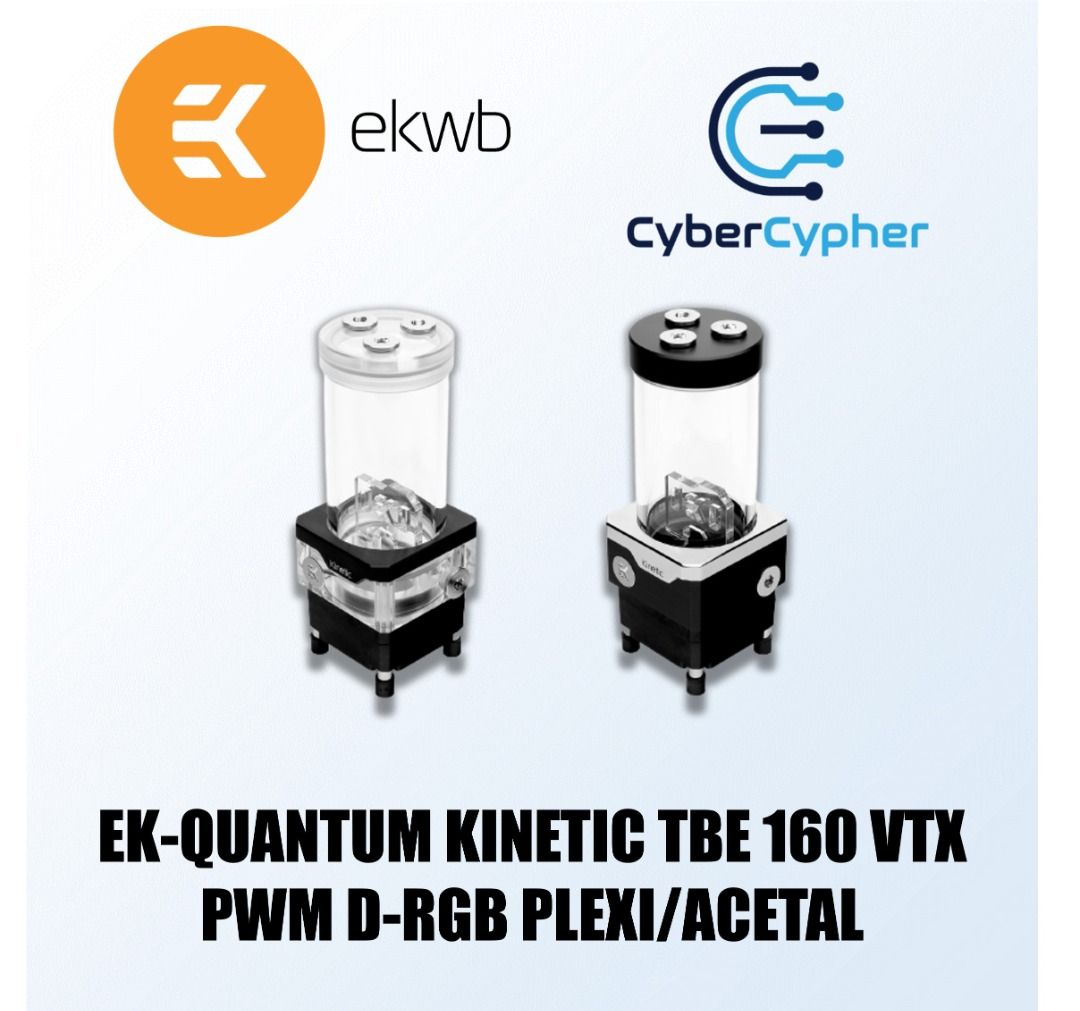 EK-Quantum KINETIC TBE 160 VTX PWM D-RGB PLEXI/ACETAL, Computers & Tech ...