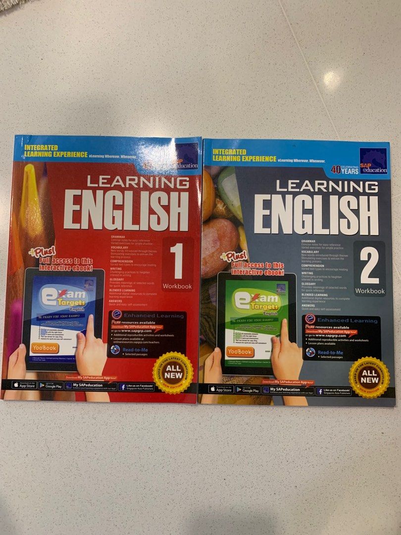 English assessment books for P1/2 by SAP Education, Hobbies & Toys ...