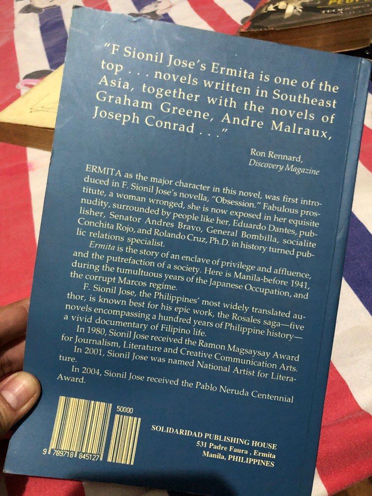 Ermita by F Sionil Jose, Hobbies & Toys, Books & Magazines, Assessment ...