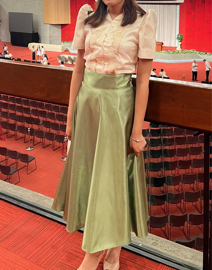 Filipiniana for RENT (Sage Green), Women's Fashion, Dresses & Sets ...
