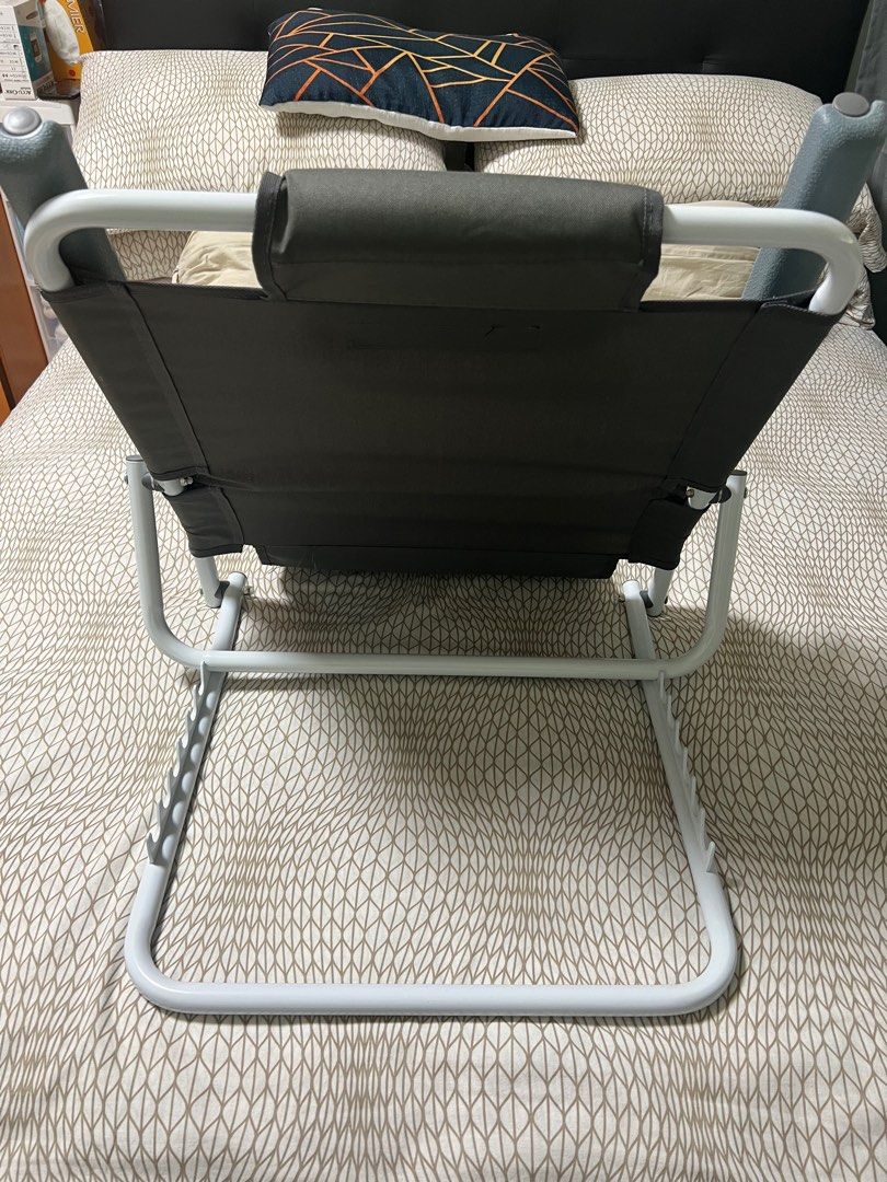 Foldable bed chair with arm rest, Health & Nutrition, Assistive ...
