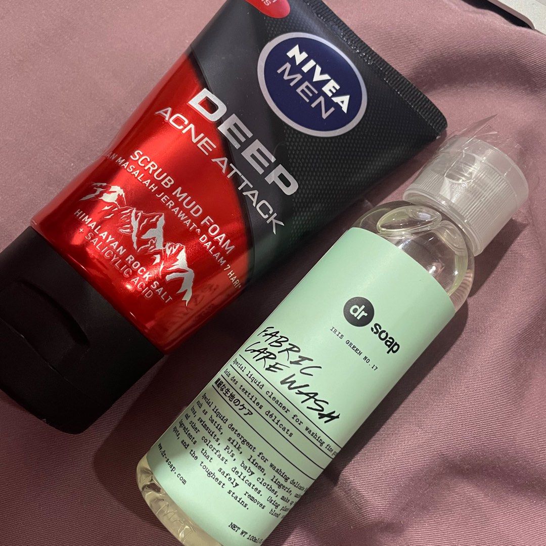 FREE! NIVEA MEN & DR SOAP FABRIC CARE WASH, Kesehatan & Kecantikan ...