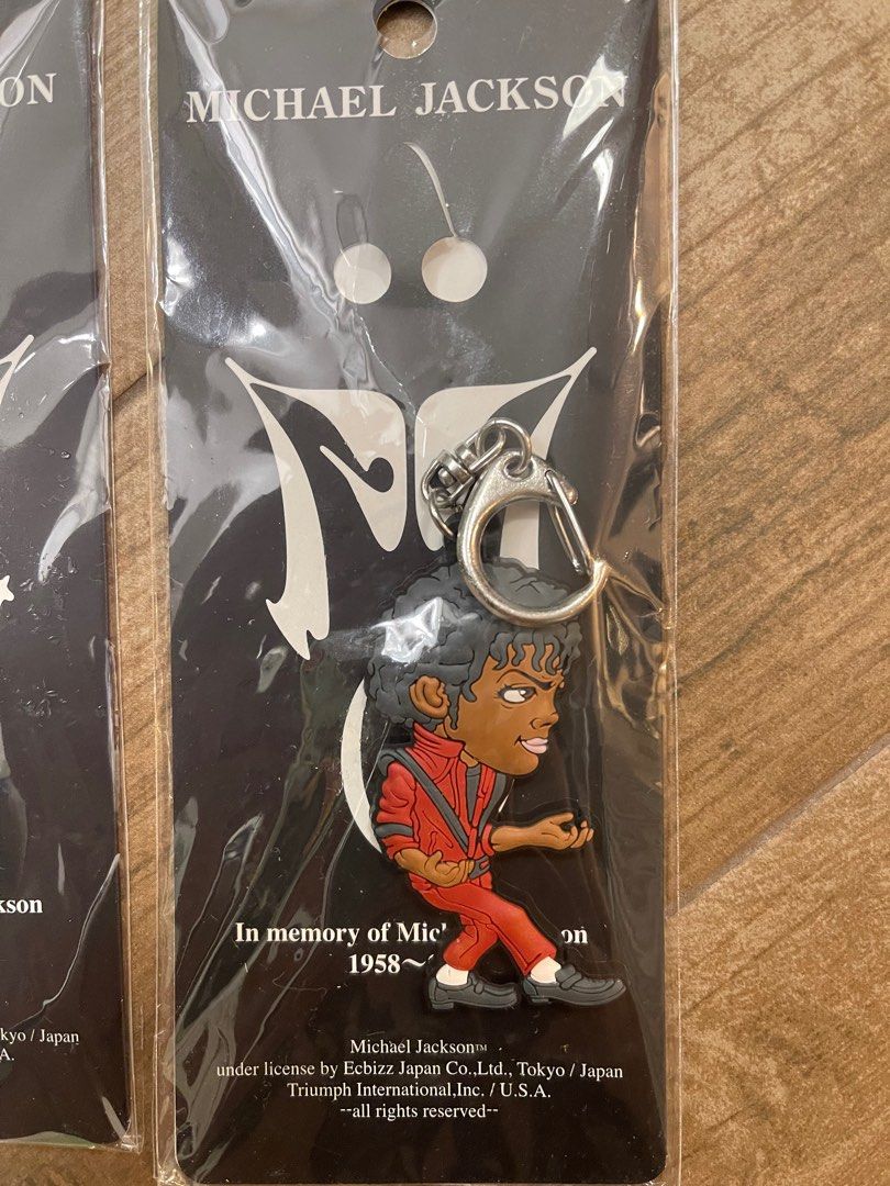 Full set Michael Jackson rubber key chain, Hobbies & Toys, Toys & Games ...
