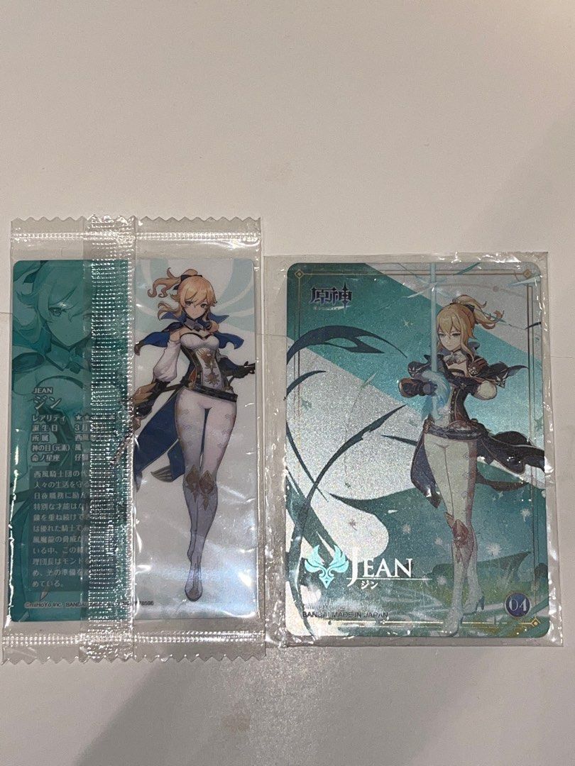 genshin impact wafer cards jean, Hobbies & Toys, Memorabilia ...