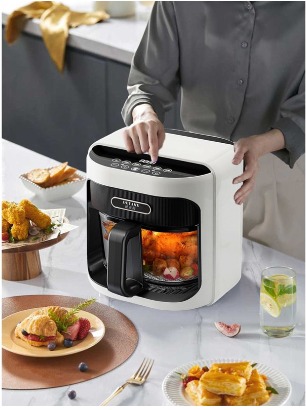 German transparent air fryer home genuine new glass bile multi-function ...