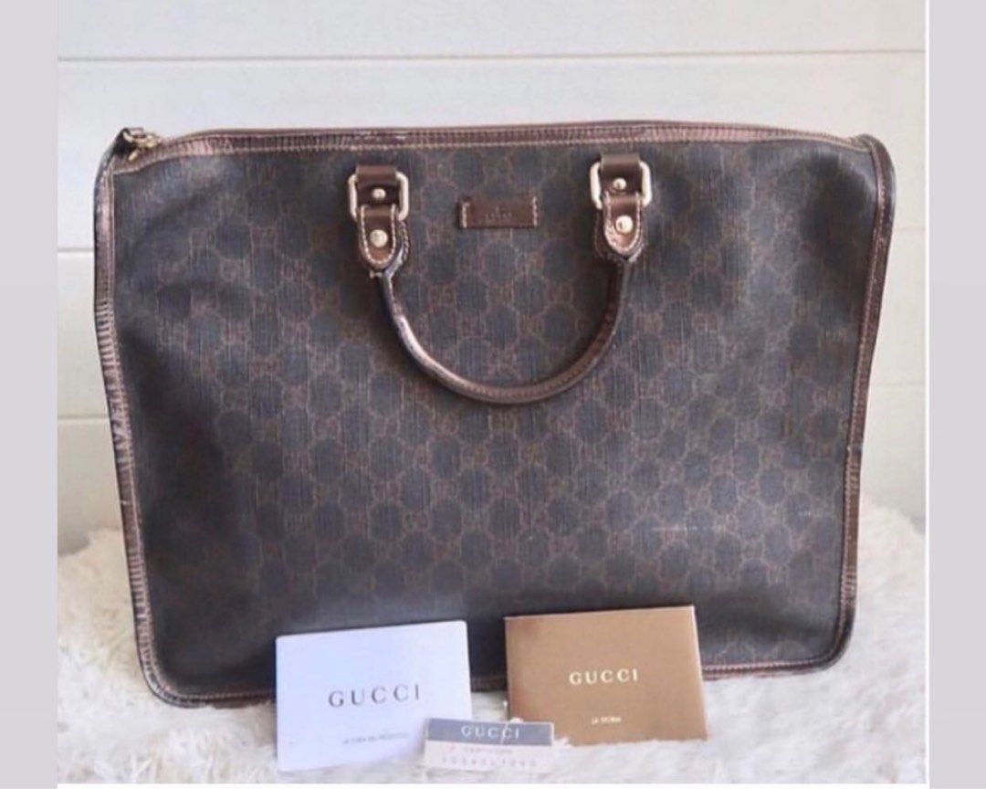 Gucci laptop bag, Luxury, Bags & Wallets on Carousell