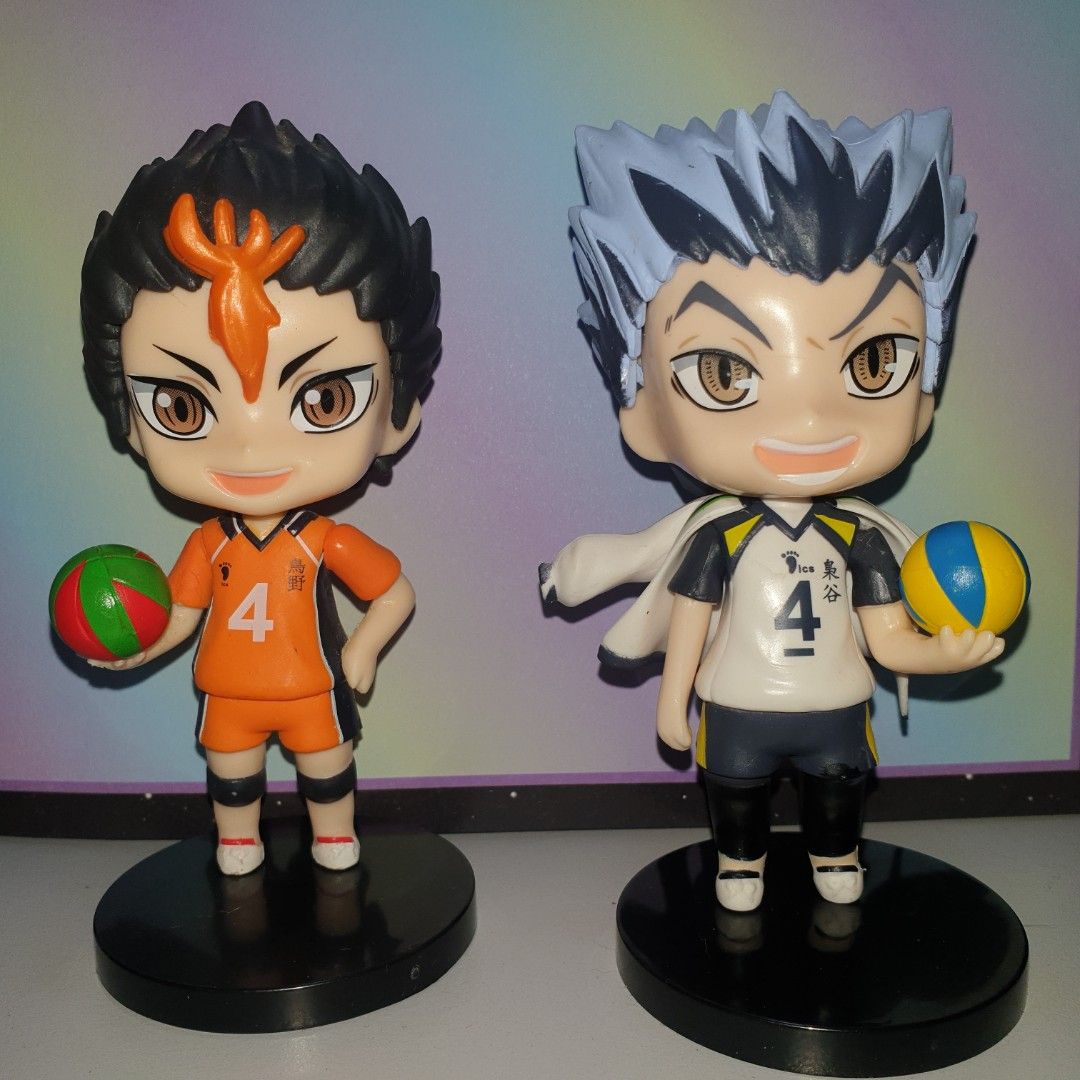 HAIKYUU!! Bokuto Kotaro Nishinoya Yuu Chibi Action Figure, Hobbies ...
