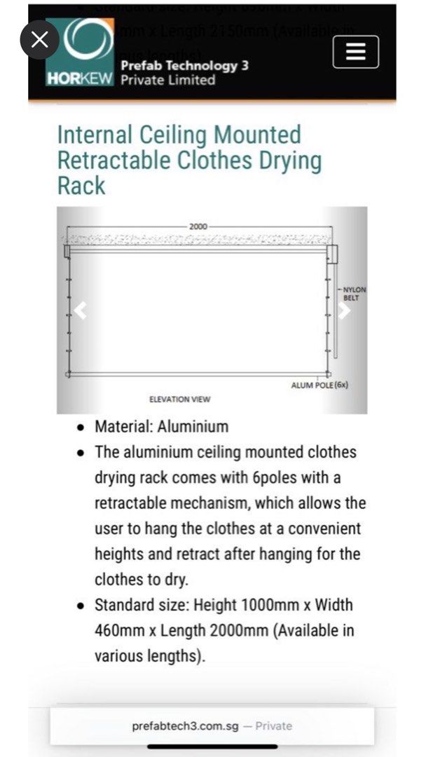 Hdb clothes Drying Rack, Furniture & Home Living, Home Improvement ...