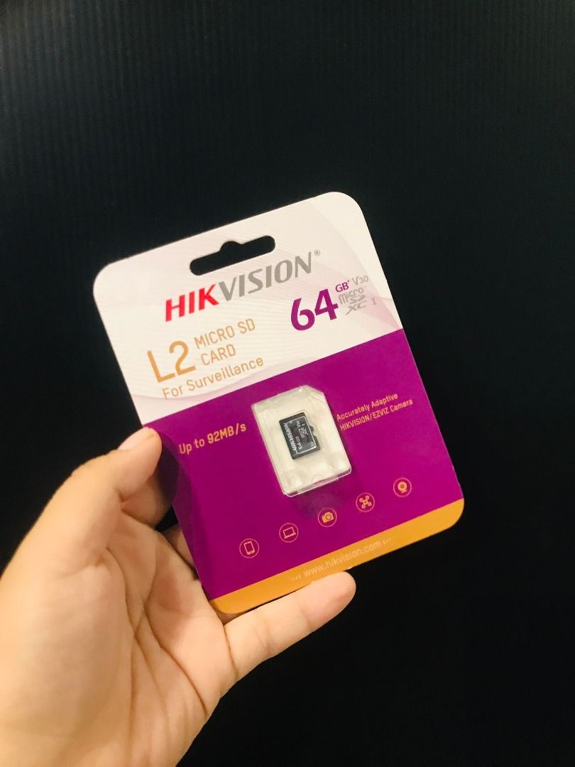 HIKVISION 64GB L2 MicroSD Card For Surveillance Class 10 HS-TF-L2/64G on Carousell