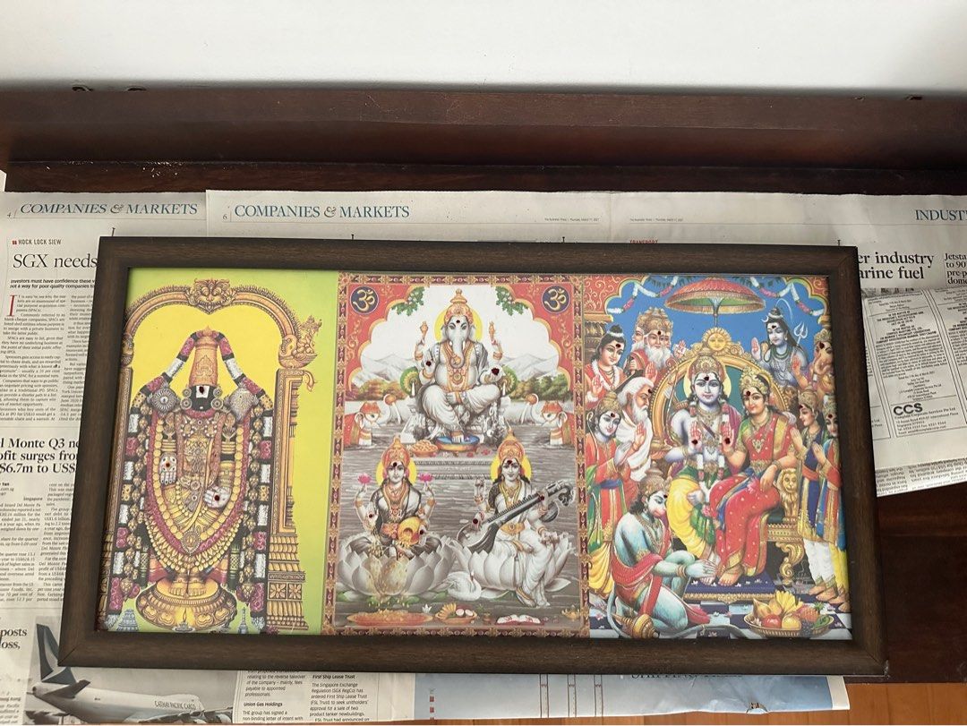 Hindu multi god frame, Furniture & Home Living, Home Decor, Frames ...