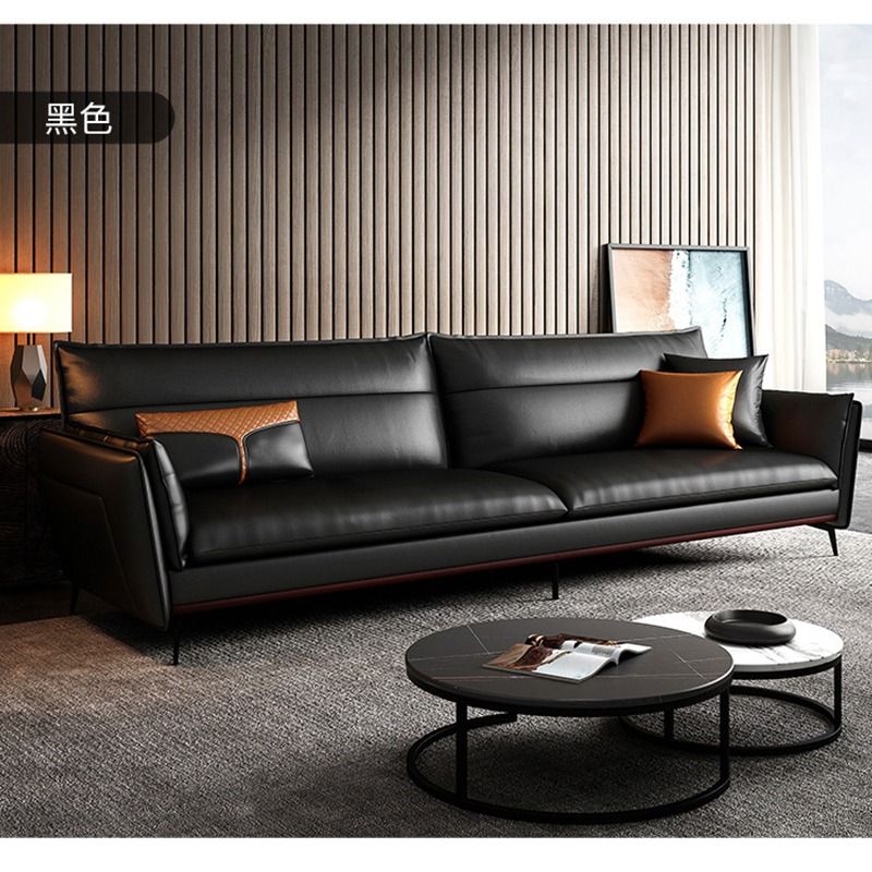 Home Sofa Pvc leather Sofa Dark Grey Color Stock Free delivery ...