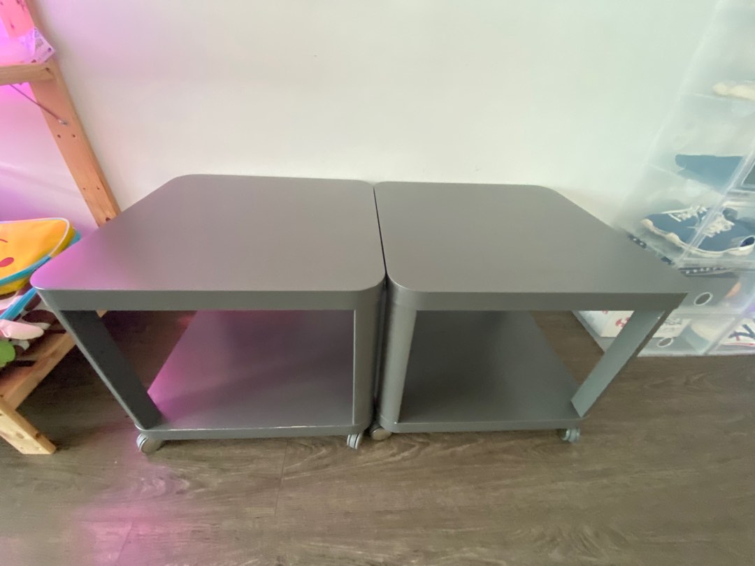 IKEA Tingby Side Table with Wheels, Furniture & Home Living, Furniture ...