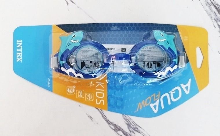 INTEX Swim Pool Aqua Flow Kids Goggles. Kacamata Renang, Babies & Kids ...