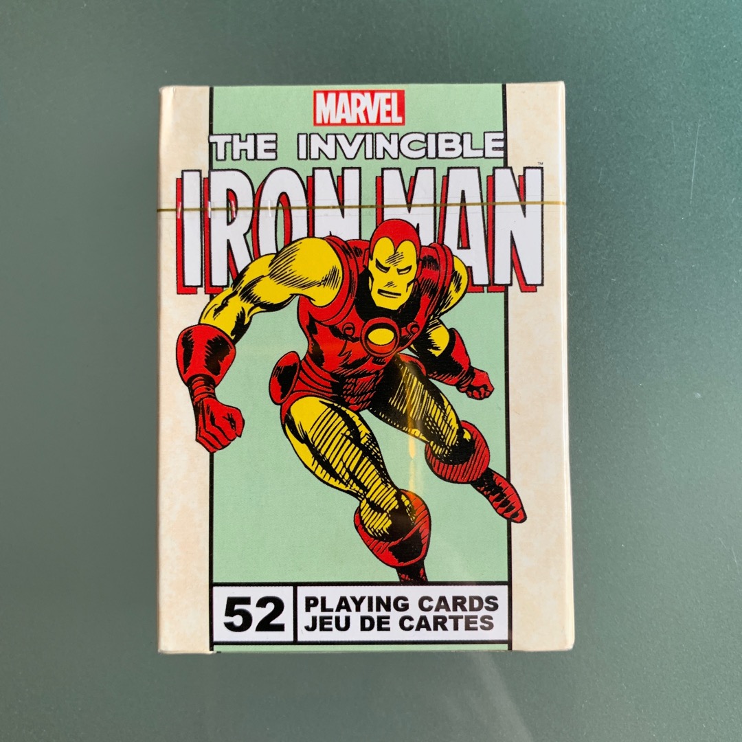 Iron Man playing cards, Hobbies & Toys, Toys & Games on Carousell