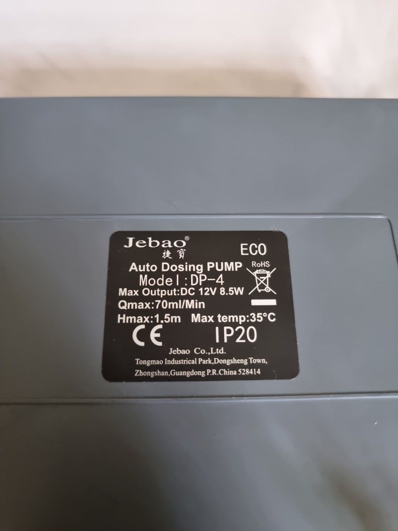 Jebao Auto Dosing Pump, Pet Supplies, Homes & Other Pet Accessories on Carousell